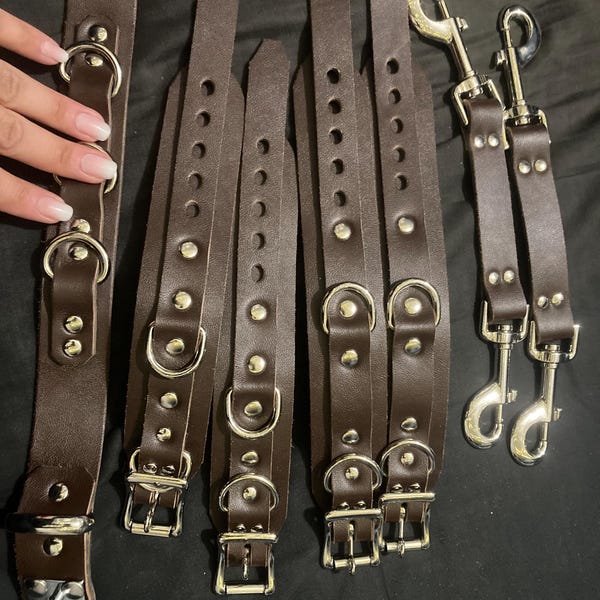 4 Restraint Straps, Bedpost Bondage Straps, BDSM Bed Restraints ...
