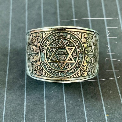 Seal of Suleyman Ring 925K Sterling Silver Ring Ottoman Style Ring ...