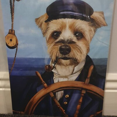 Sea Captain, Pet Portrait, Custom Pet Portrait, Royal Pet Portrait, Pet ...