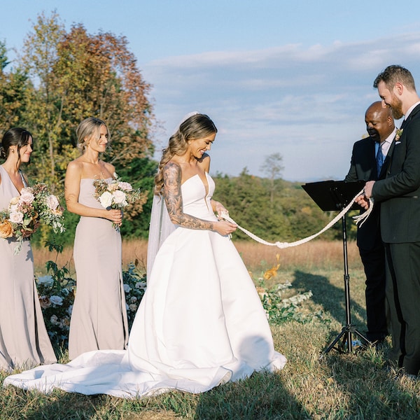 Handfasting Cord - Golden Tie - Understated Ivory + a Hint of Metallic ...