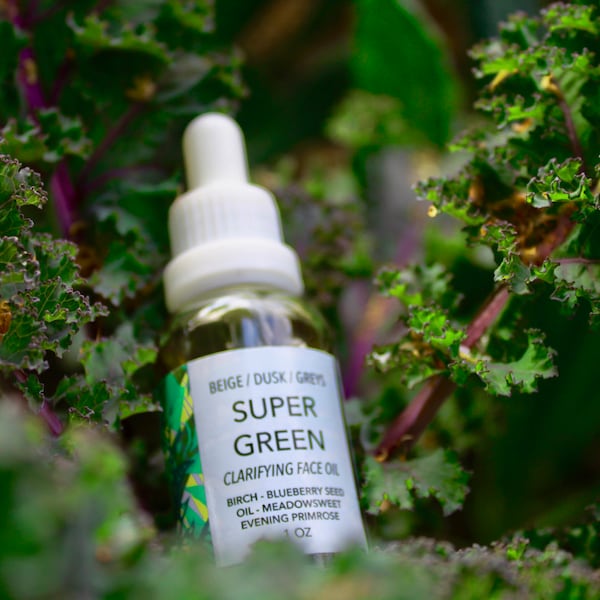 Super Green Face Oil / Serum / for Oily , Blemished , Acne Prone Skin ...