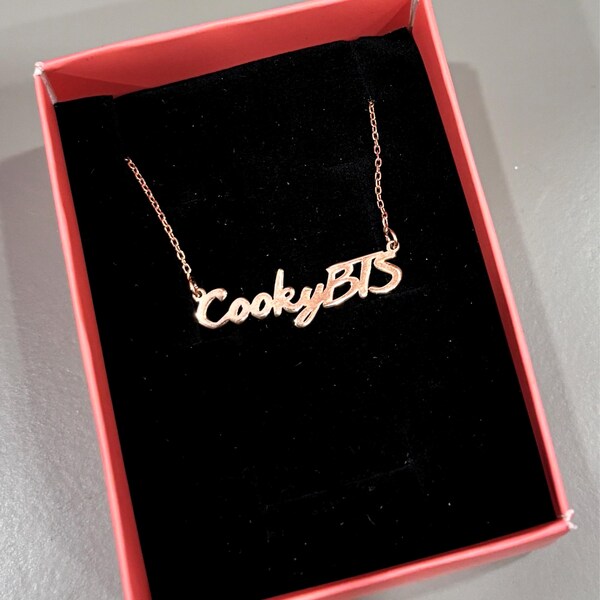 Gold Pray Necklace | 14K Solid Gold Circle Necklace, Gift for Her ...