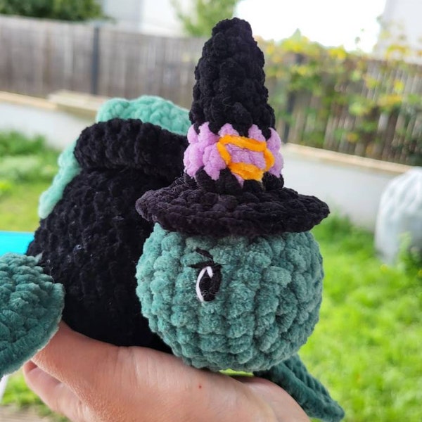 Witch Halloween Turtle Pattern Crochet PDF Download Beginner Friendly ...
