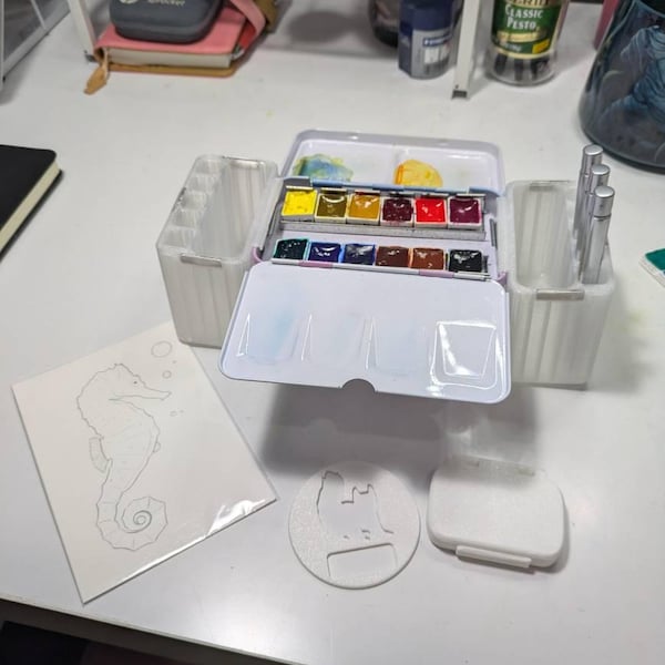 Altoid Tin Water Palette Set | Watercolor Painting | Removable Pan ...
