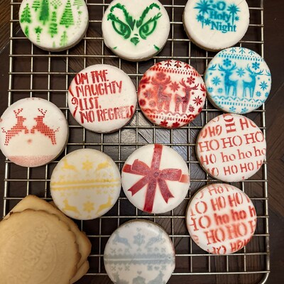 20 Blank Round Sugar Cookies for Eddie Printing - Etsy