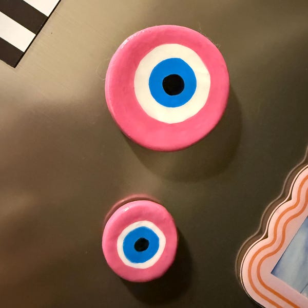 Handmade Evil Eye Magnets (pair) - Etsy
