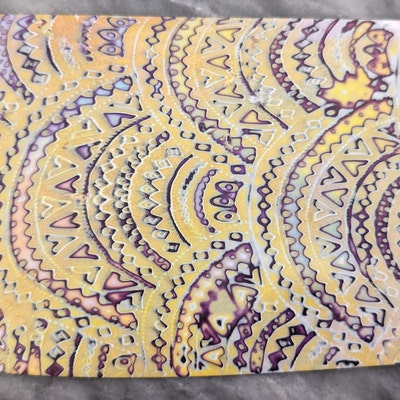 Flower Meadow Rubber Texture Matpolymer Clay Toolsearring Makinghand ...