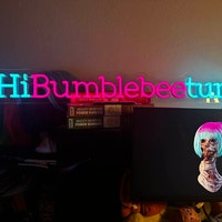 Custom Twitch Username Neon Sign Twitch Neon Light Custom Gamer Tag ...
