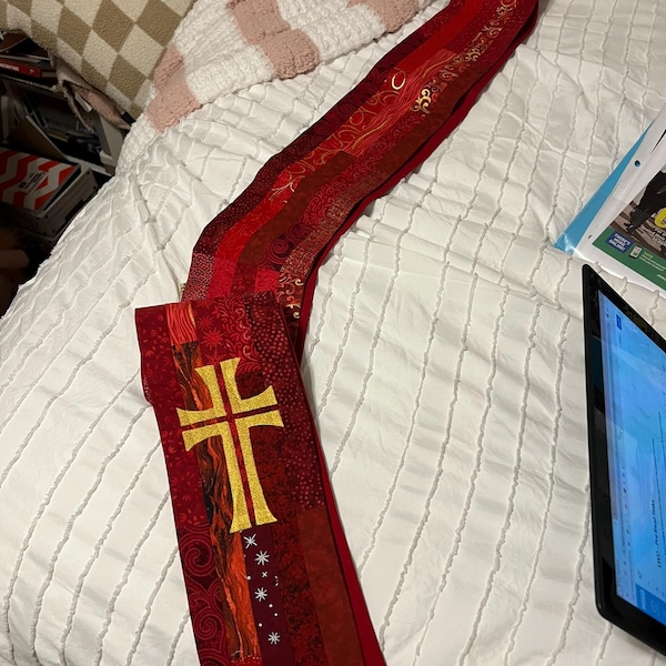 Green Pieced Stole, Ordinary Time Liturgical Stole - Etsy