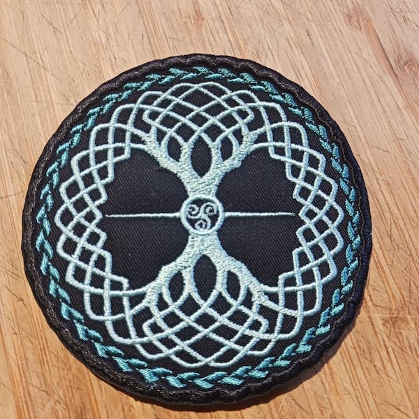 Irish Triskele Design Fabric Patch Iron on Celtic Patch by ...