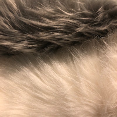 Silver Luxury Shag Faux Fur Fabric - Etsy