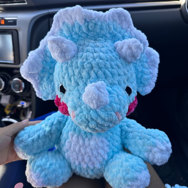 2 Crochet Dinosaur Patterns (PDF - English), Triceratops Amigurumi ...