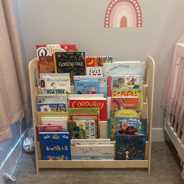 Corner Shelf Montessori Toy Shelf Corner Toyshelf Montessori Wooden ...