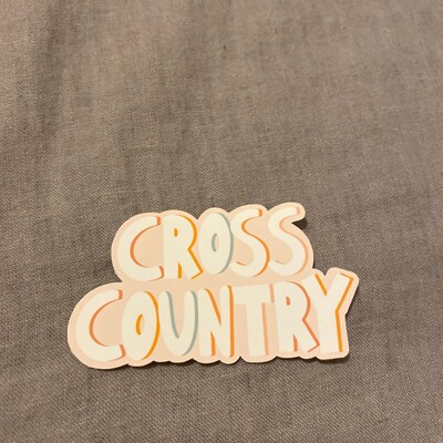 Cross Country Sticker, XC Stickers, Runner Stickers, Run Stickers ...