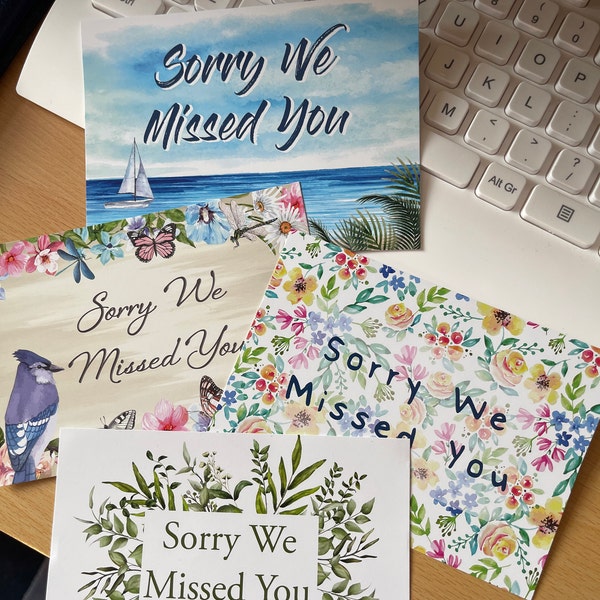 JW Set of 40 Postcards Sorry We Missed You Not at Home Pioneer Door to ...