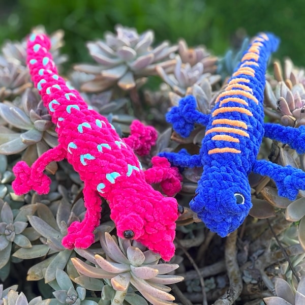 Lizard No Sew Crochet PDF Pattern - Quick & Easy Amigurumi Lizard/gecko ...