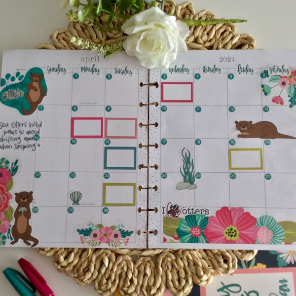 Days of the Week Sticker Sheet Planner Stickers, Functional Stickers ...