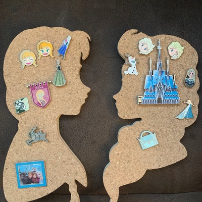 Disney Pin Board Anna and Elsa - Etsy