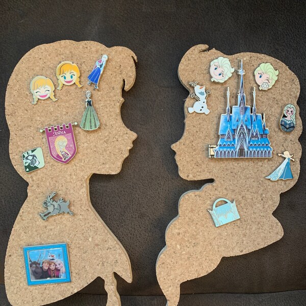Disney Pin Board - Anna and Elsa - Etsy
