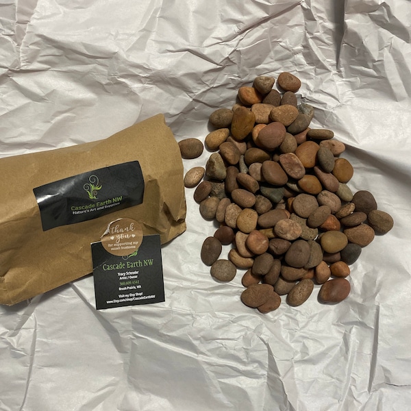 Natural Smooth River Rocks for Painting, Aquariums, Terrariums + 5 to ...