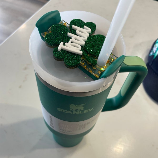 St. Patrick's Day Stanley Cup Topper | Shamrock Stanley Cup Topper ...
