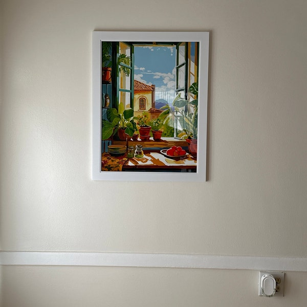 Latin Kitchen Watercolor Print, Caribbean Home Decor, Tropical Puerto ...