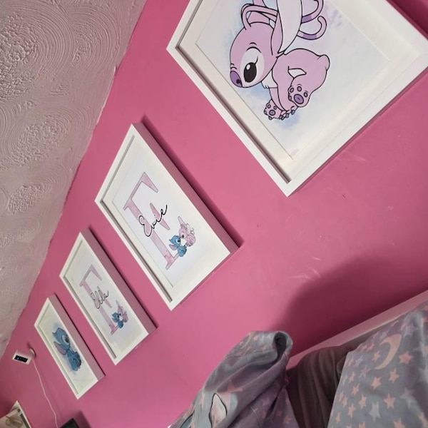 Stitch Prints - Girls Bedroom Prints - Boys Bedroom Prints - Children's ...
