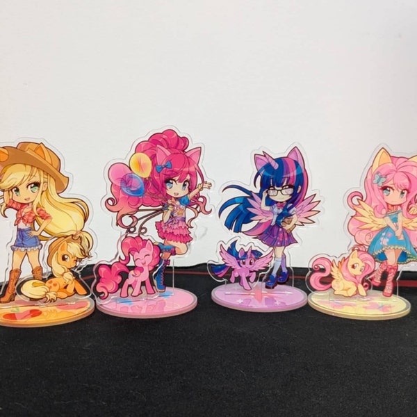 My Little Pony series 2 4 Double-sided Acrylic Standees: Miku, Sunset ...