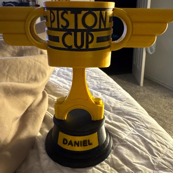 Personalized Piston Cup Name Trophy | 3D Printed - Etsy