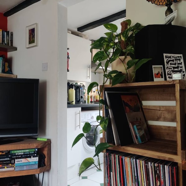 Vinyl Record/lp Stackable Wooden Crate for Great Looking Storage and ...