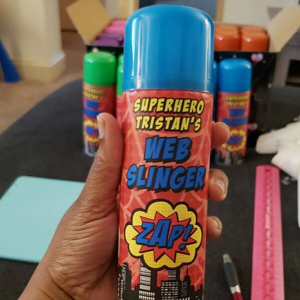 Superhero Silly String Labels • PRINTED - Etsy