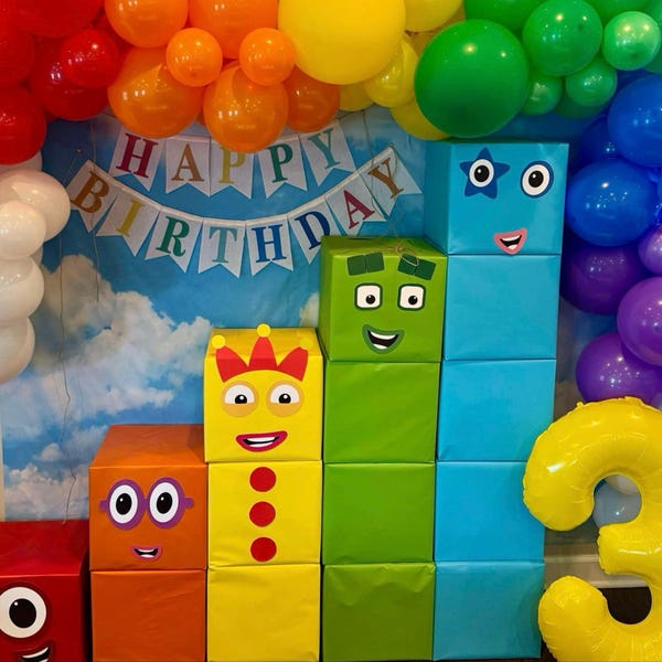 Numberblocks Glasses #9 Party Favor/photo Prop Svg, Png - Etsy