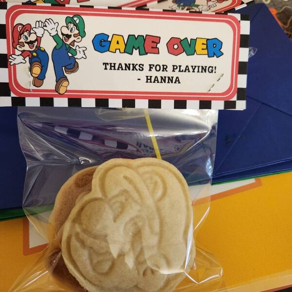 Printable Super Mario Party Favors Super Mario Birthday Party Supplies ...