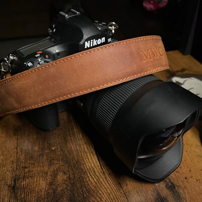 Personalized Pro Leather Camera Straps, Custom Distressed Leather ...