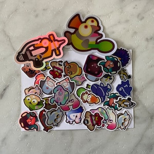 Splatoon Salmon Run Inspired Fan-art Badge Stickers HOLOGRAPHIC ...