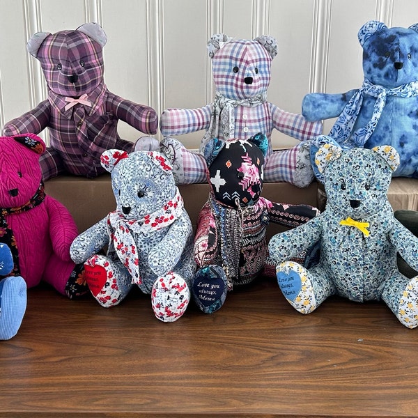 Memory Bears Keepsake Teddy Bears( Custom Made From Your Loved Ones ...