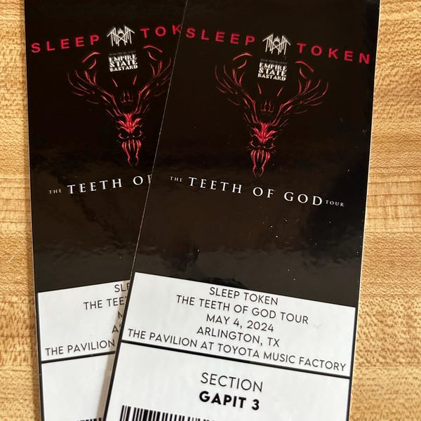 Physical Ticket Custom Personalized Laminated Concert Event Ticket ...