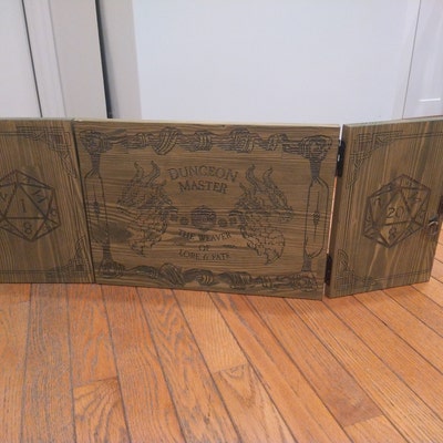 Dungeon Master Screen Wooden RPG Screen Gift Dungeon Master Gift Table ...