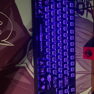 Valorant 115 Keysjett Full Set Keycaps Set OEM Profile Keycaps Artisan ...