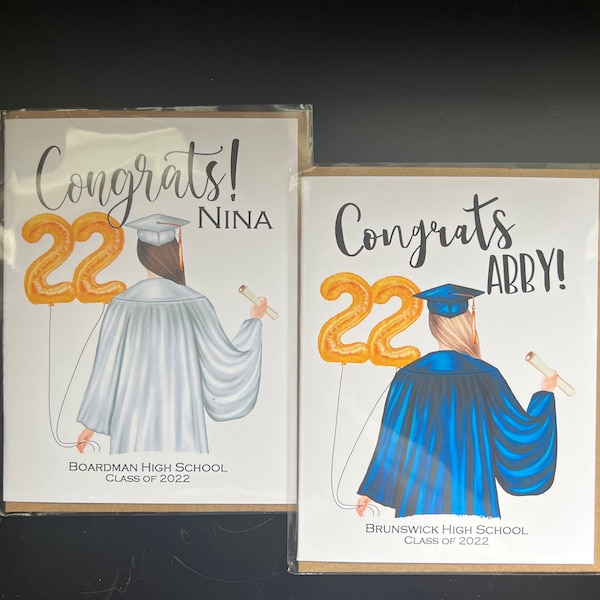 Personalized Graduation Card for Class of 2025, Congratulations Grad ...