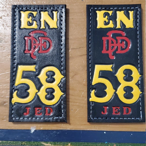 Horizontal Helmet Tags, New Dallas Fire Dept Helmet Tags, New Style ...