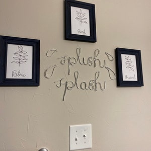 Personalized Wire Wall Art Wire Name Sign Metal Wall Art - Etsy