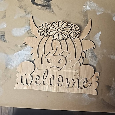 Daisy Hello Spring Door Hanger Svg Floral Umbrella Welcome Sign Svg ...