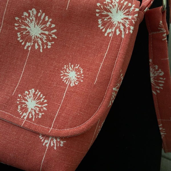 Mini Cross Body Purse, Small Crossbody Bag, Coral Pocketbook, Everyday ...