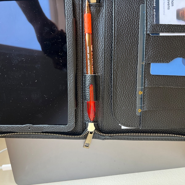 Leather Surface Pro Portfolio Case: Keyboard & Notepad Holder - Etsy