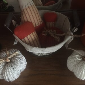 Knit Pumpkins/ Fall Decor/ Autumn Display/ Thanksgiving | Etsy