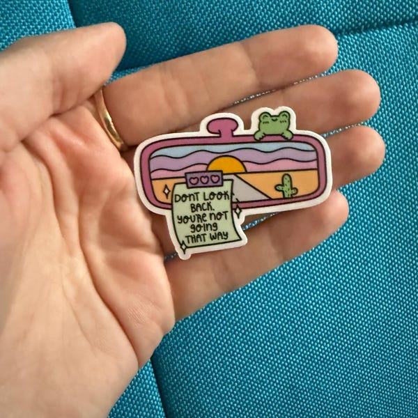 Don’t Look Back Sticker , Inspirational Sticker , Positive Affirmation ...