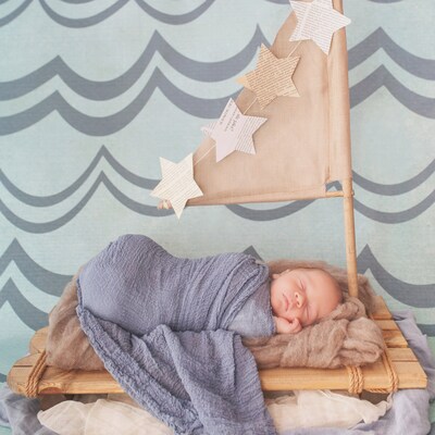 WOODEN RAFT Baby Photo Prop, Real Wood, Vintage Style, Baby Raft Prop ...
