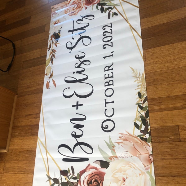 Boho Floral Bridal Wedding Congratulations Banner Wedding Bridal Shower ...