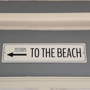 To the Beach Sign, Custom Mileage Sign, Ocean Direction Sign, Custom ...